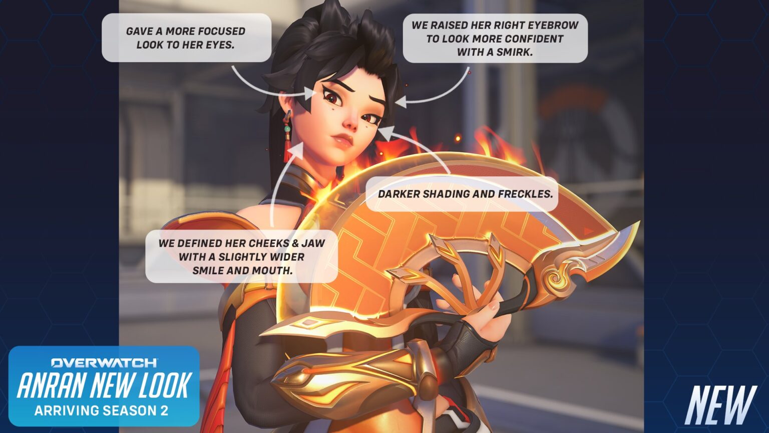 BLIZZARD PRESENTA EL REDISEÑO DE ANRAN PARA OVERWATCH DESPUÉS DE LA ...